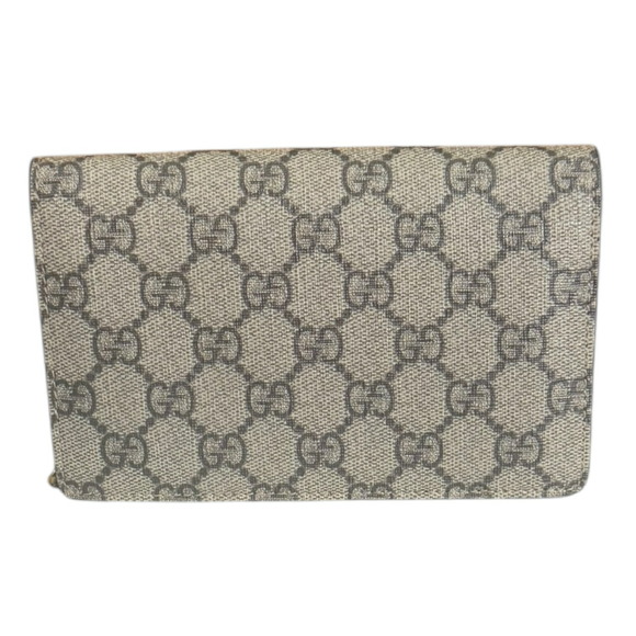 Gucci | Bags | Gucci Cherry Gg Supreme Shoulder Bag Canvas Beige Chain ...